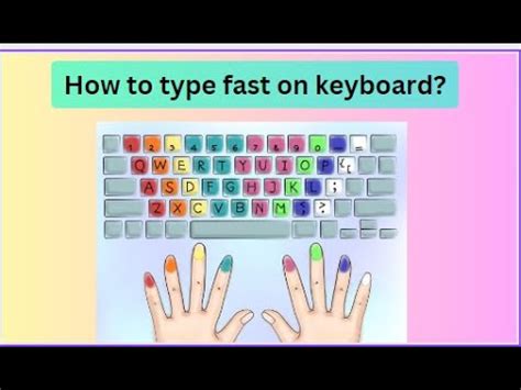 How To Type Fast On Keyboard YouTube