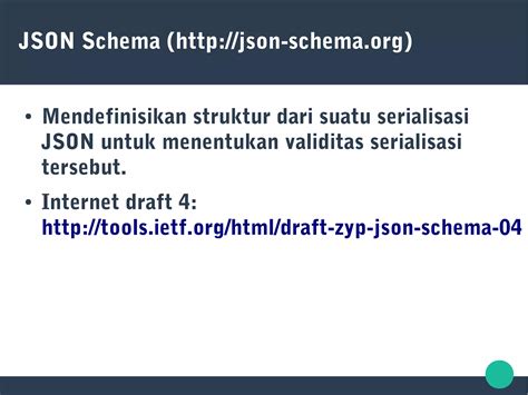 Serialisasi Data Json Json Schema Dan Bson Odp