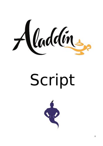Aladdin Play Script Teaching Resources