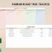 Kanban Board Task Tracker Google Sheets Excel Project Management Tracker Task Priority
