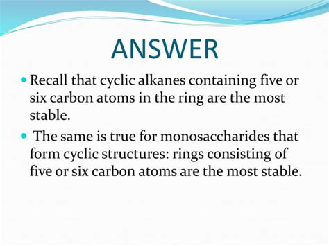 Cyclic Structure Of Monosaccharides Pptx Chemistry Science