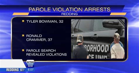 Two Sex Offenders Arrested For Parole Violations By Redding Police Video