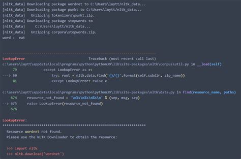 Solution Nltkdownload