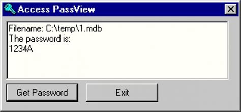 Access Passview 11 Download Free Access Password Viewerexe