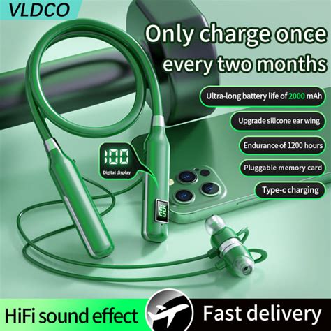 VLDCO1200 Hour Long Battery Life Wireless Bluetooth Earphone Neck Hanging For Sports Running