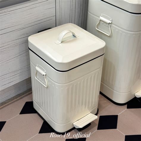 𝐑𝐨𝐬𝐞 𝟏𝟗 台灣現貨·質感滿分！法國公寓會出現的質感垃圾桶🔥｜緩降垃圾桶｜廚房房間浴室客廳垃 蝦皮購物