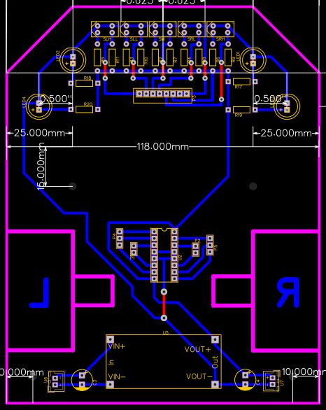 Line Follower Analog Inputs OSHWLab