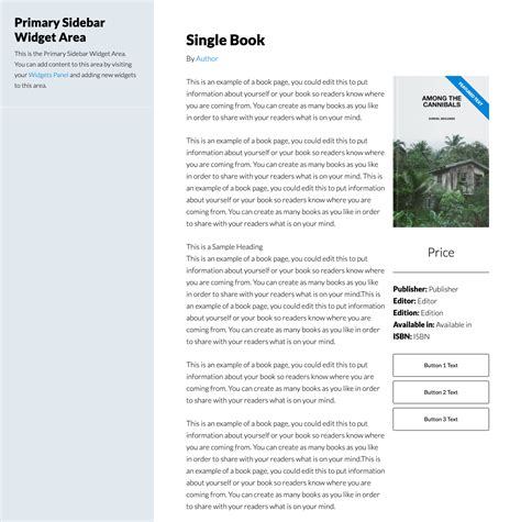 Add Sidebar To Genesis Author Pro Single Books Template