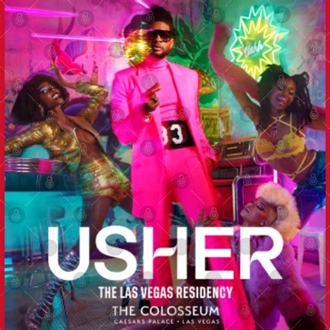 Usher Rnb Music Concert 2023 Poster Set 2023 Usher My Way The Vegas