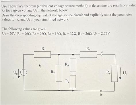 Use Thévenins Theorem Equivalent Voltage Source