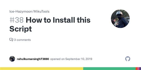 How To Install This Script · Issue 38 · Ice Hazymoonmikutools · Github