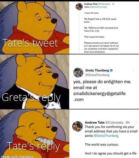 Bruh Tate Mate I Could Have Done Better Than That R Teenagers