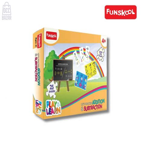 Funskool Play And Learn Jumbo Math Puzzle For Addition And Subtraction