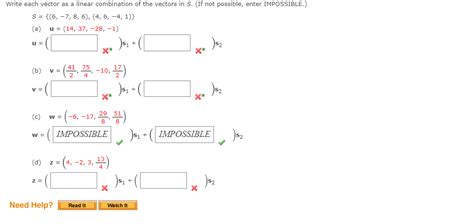 Solved Show That The Set Is Linearly Dependent By Finding A