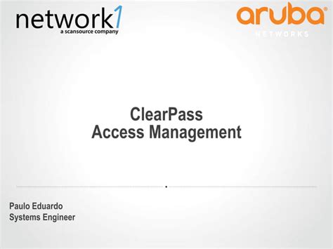 Aruba Networks Overview ClearPass PDF Operating Systems Computer Software And Applications