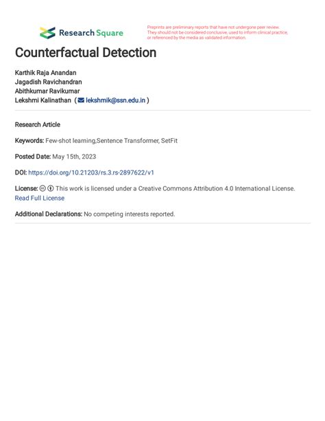 Pdf Counterfactual Detection