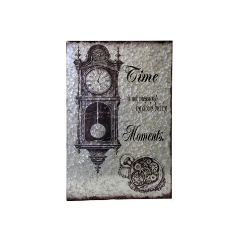 Metal Wall Art Time Is Not Measured By Clocks But Moments Boxman