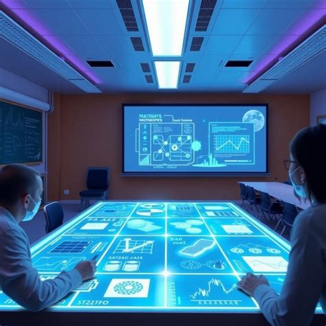 Augmented Reality Mathematics A New Dimension In Futuristic Classrooms Premium Ai Generated Image