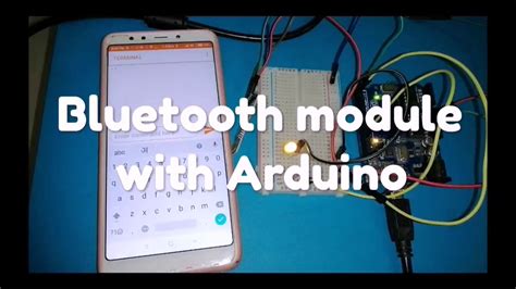 Bluetooth Module With Arduino Youtube