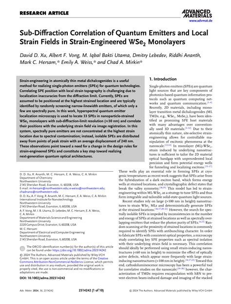 Pdf Sub Diffraction Correlation Of Quantum Emitters And Local Strain Fields In Strain