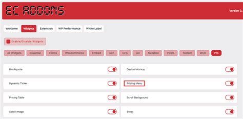 Pricing Menu Widget Tutorial Essential Classy Addons For Elementor
