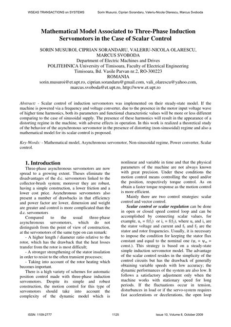 Pdf Mathematical Model Associated To Three Phase Induction