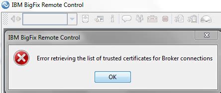 IBM BigFix Remote Control For Broker Usage And Config BigFix Forum