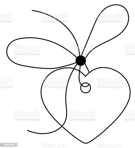 Bow With Label Tag For T Ribbon String Vector Silhouette Icon Stock Illustration Download