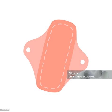 천 생리 패드 자연 위생 제품의 개념 제로 폐기물 현대 벡터 일러스트레이션 손으로 그린 스타일 0명에 대한 스톡 벡터 아트 및 기타 이미지 Istock