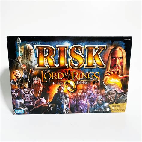 Risk Lord Of The Rings Trilogy Edition Board Game 100 Complete In Box