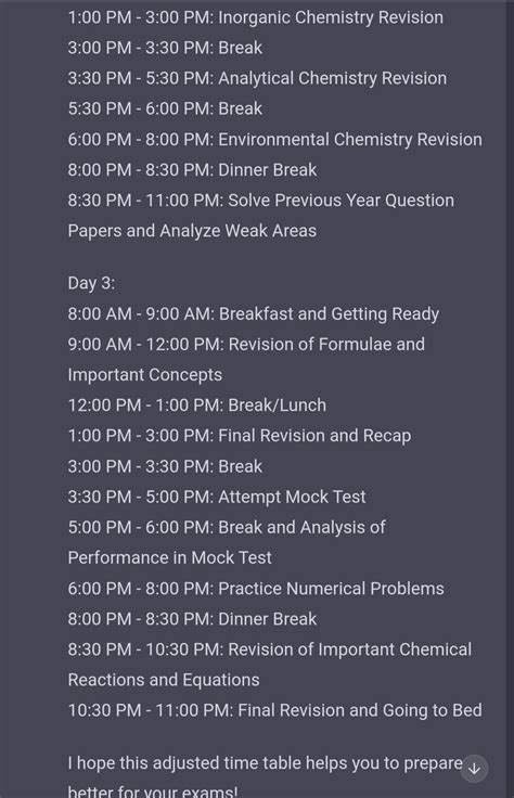 Chemistry Revision Plan By Chatgpt Rcbse
