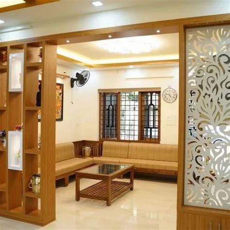 Wooden Partition Designs Drawing Room