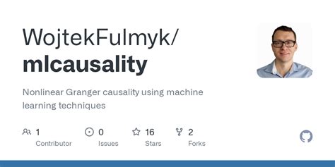Github Wojtekfulmykmlcausality Nonlinear Granger Causality Using Machine Learning Techniques