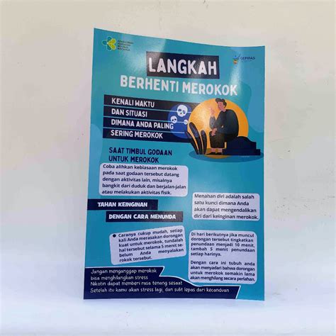Jual Poster Dilarang Merokok Poster Langkah Berhenti Merokok Poster Cara Berhenti Merokok