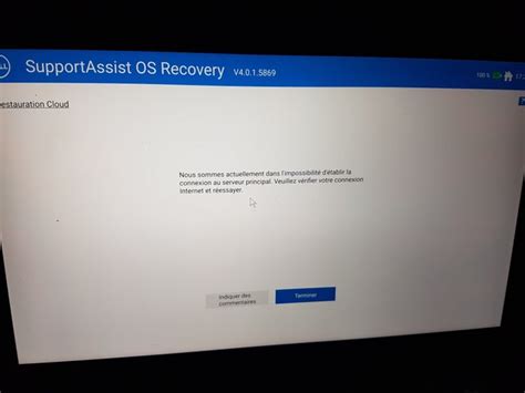Supportassist Os Recovery We Have Run Into A Critical Error Please
