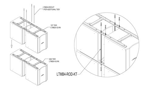 LTMB24 X2 RKBose Model Specific Sub Array Rigging Adaptive Technologies Group