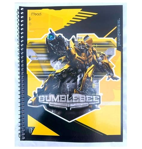 Transformers Bumblebee Spiral Notebook