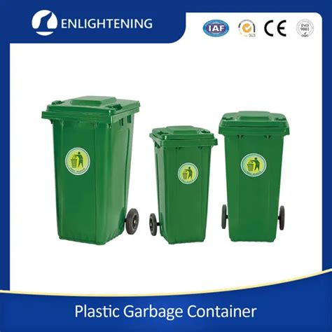 Waste Container Plastic Bin 240 Liter Garbage Can And Wheeled Refuse