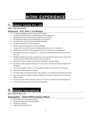 Bio Data Cv PDF