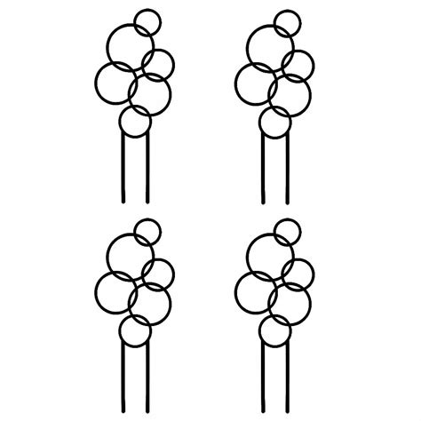 Set 4 Spaliere Pentru Ghiveci Form Plastic Plastic Negru Emag Ro