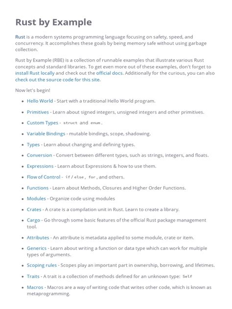 Rust By Example Pdf Computer Data Mathematical Logic