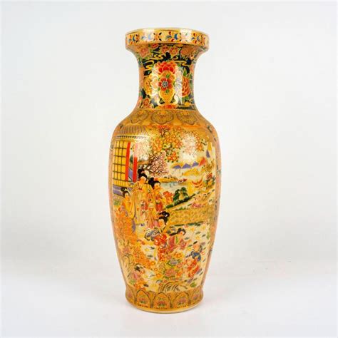 Sold At Auction Vintage Royal Satsuma Palatial Porcelain Vase