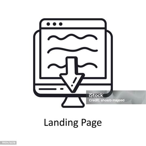 랜딩 페이지 벡터 윤곽선 낙서 디자인 그림입니다 흰색 배경의 기호 Eps 10 파일 0명에 대한 스톡 벡터 아트 및 기타 이미지 0명 Cpu 개념 Istock