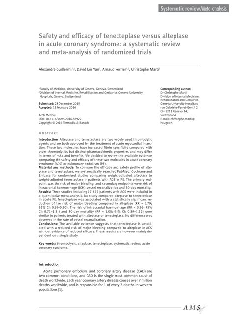 Pdf Systematic Reviewmeta Analysis Safety And Efficacy Of