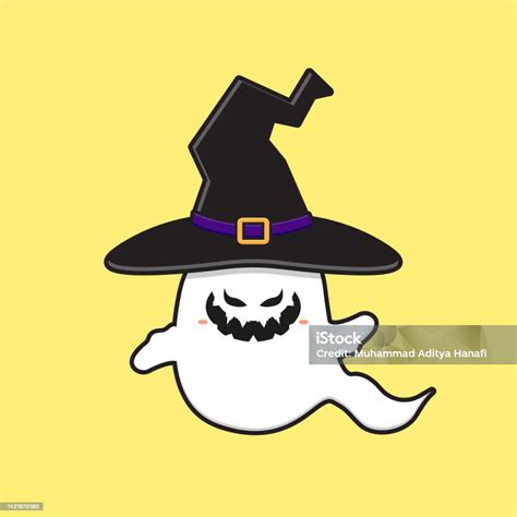 Stock Ilustrace Roztomilý Duch Oslava Halloween Doodle Kreslený Klipart