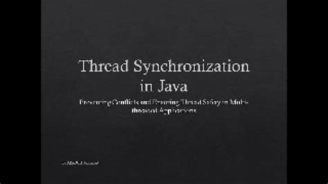 Java Thread Synchronization Explained Prevent Rac Youtube