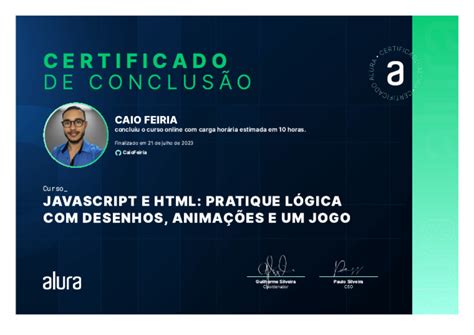 Curso Javascript E Html Pratique Lógica Com Desenhos Animações E Um Jogo Alura Pdf