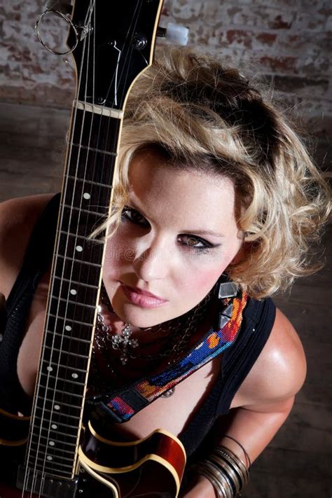 Female Punk Rock Band Stock Image Image Of Amplifier 14209035