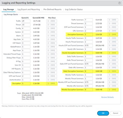 Configure Decryption Logging