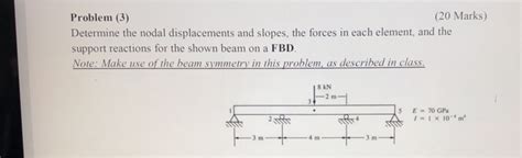 Solved Problem Marks Determine The Nodal Chegg